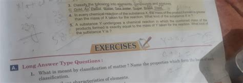 3 Classify The Following Into Elements Compounds And Mixtures E Gold