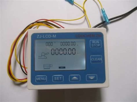 promo digital flow meter control display water oil sensor zj lcd m