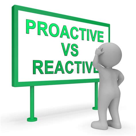 Proactive Vs Reactive Sign Stock Illustrations 14 Proactive Vs Reactive Sign Stock