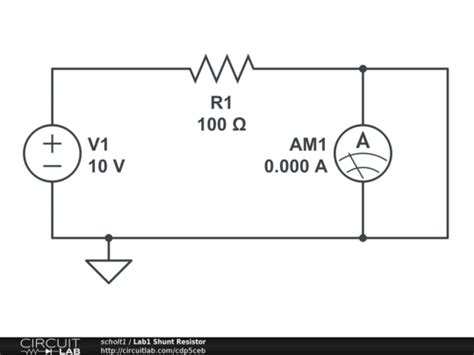 Lab1 Shunt Resistor CircuitLab