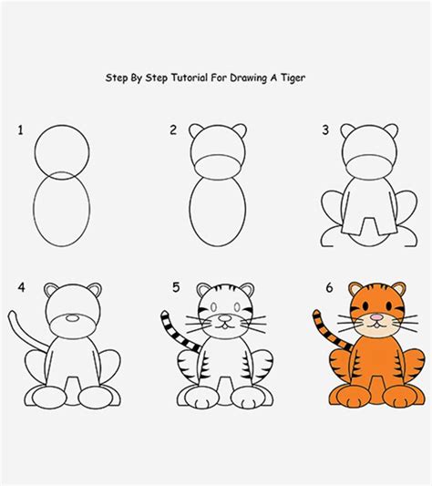 How To Draw A Tiger Step By Step