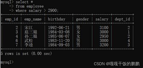 【mysql】基础练习（四）编程题 公司部门表 Department Csdn博客