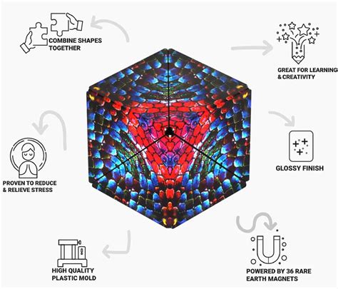 Jumbie Series Shashibo Magnetic Puzzle Cubes 4 Unique Styles Fun In Motion Toys