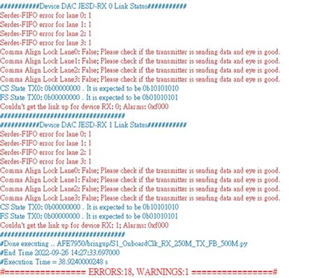 AFE EVM AFE EVM TSW J Bring Up Fail RF Microwave Forum RF Microwave TI E E
