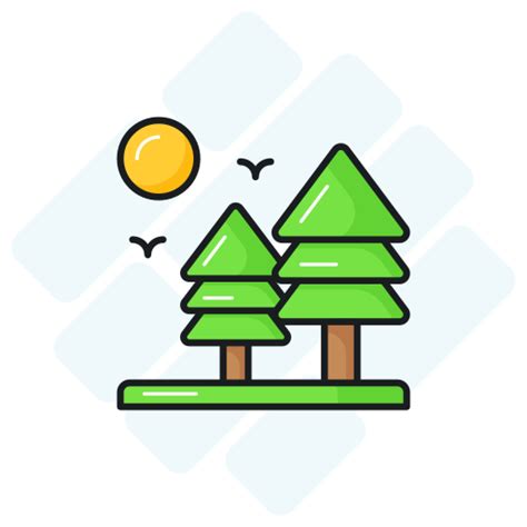 Pine Tree Generic Color Lineal Color Icon