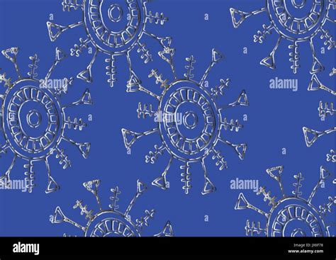 Snowflake Repeating Pattern Background Stock Vector Image And Art Alamy