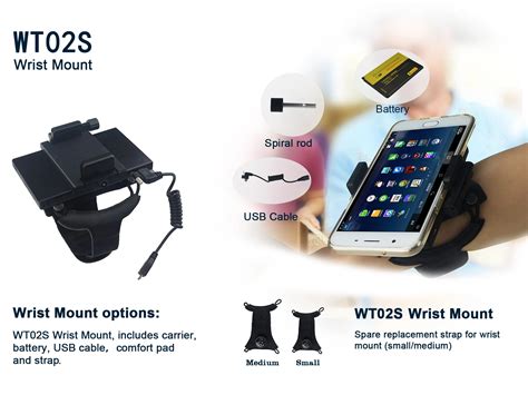 Wt01 Smart Wearable Barcode Data Terminal Wrist Mount For Android