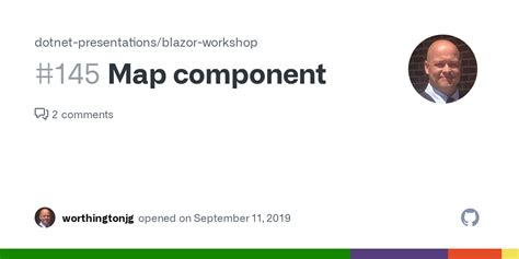 Map Component · Issue 145 · Dotnet Presentationsblazor Workshop · Github