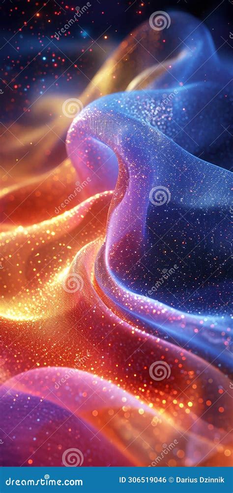 Graphical Representation Of A Coloured Sine Wave Ai Generative Stock