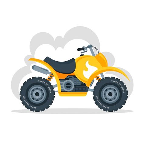 Premium Vector Hand Drawn Quad Illustration