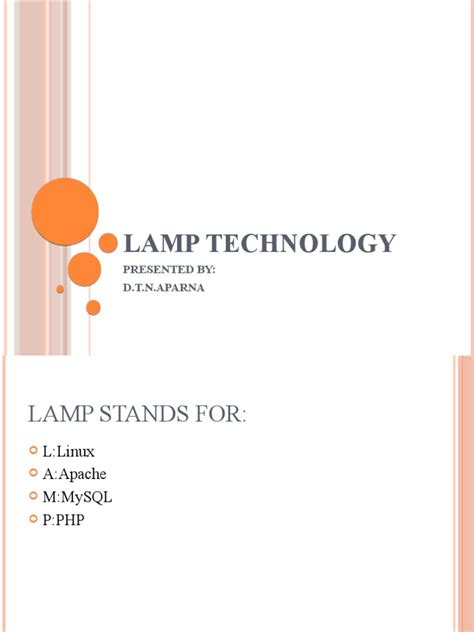 Lamp Technology Presented By Dtnaparna Pdf Apache Server