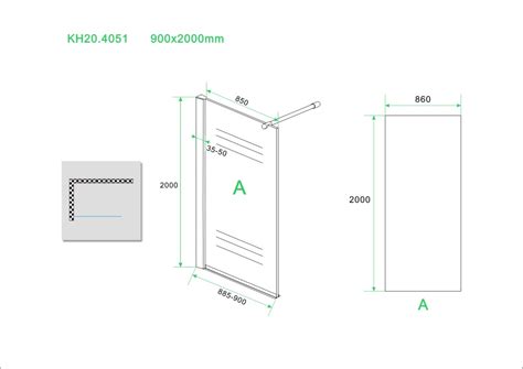 Wiesbaden Eco Inloopdouche 90x200 Cm 8mm NANO Glas Sanitairwinkel
