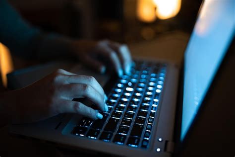 Premium Photo Businessman Typing Recent Updates On Lap Top Keyboard