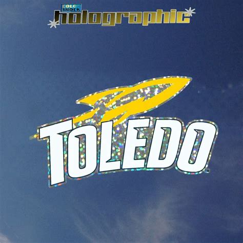 Toledo Rockets Sport Logo Holographic Decal Rockets Bookstore