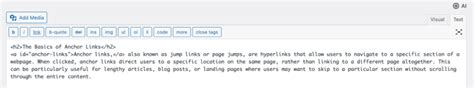 How To Create And Add Anchor Links In Wordpress 3 Ways Wpbakery Page Builder