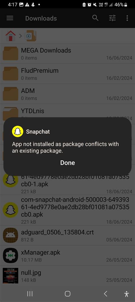After Uninstalling Snapenhance Snapchat Doesnt Install Rsnapenhanceapp