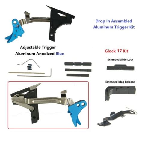 Glock 17 Adjustable Aluminum Trigger Blueblk Lpk Winstructions For G Glock 17 Adjustable Aluminum Trigger Blueblk Lpk Winstructions For G