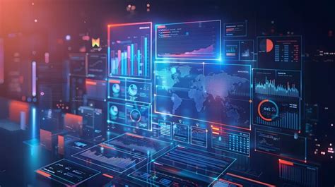 Advanced Global Data Analytics Dashboard Generative Ai Premium Ai Generated Image
