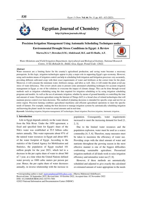 Pdf Precision Irrigation Management Using Automatic Scheduling