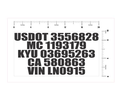 Usdot Number With Truck Trailer Stickers Near Me