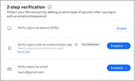 How To Add 2 Step Authentication To Your Wix Account