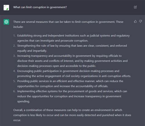 OpenAI Chat Response To How To Limit Corruption Punjab Take Notes R Punjab