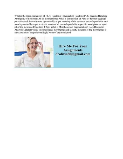 What Is The Main Challenge S Of Nlp Handling Tokenization Handling Popdf