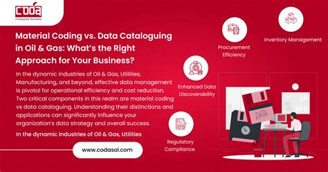 Material Coding Vs Data Cataloguing In Oil And Gas Whats The Right