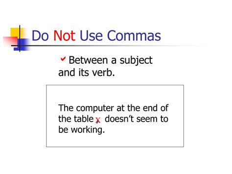 PPT COMMAS PowerPoint Presentation Free Download ID