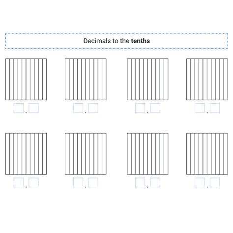 Decimal Squares Printable Decimal Squares Printable