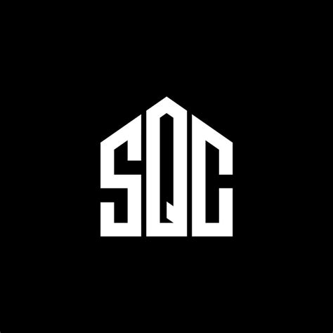 Création De Logo De Lettre Sqc Sur Fond Noir Concept De Logo De Lettre