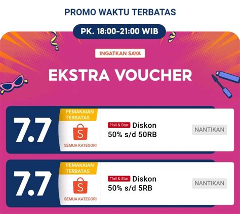 Racun Belanja Info Diskon Promo Cashback On Twitter Shopee 7 7