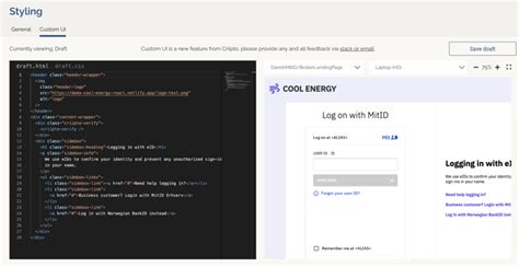 Introducing Custom Html And Css For Login Flows