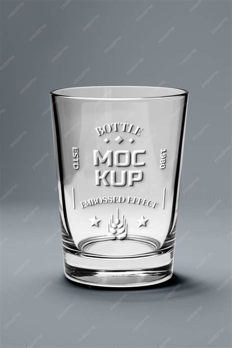 Premium Psd Glass Logo Effect Mockup