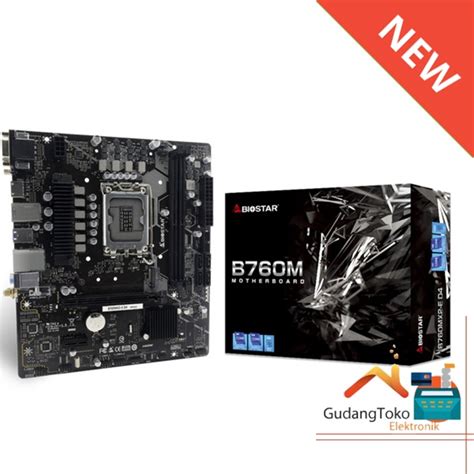 Jual MAINBOARD BIOSTAR B760MX2 E D4 LGA 1700 B760 DDR4 Shopee
