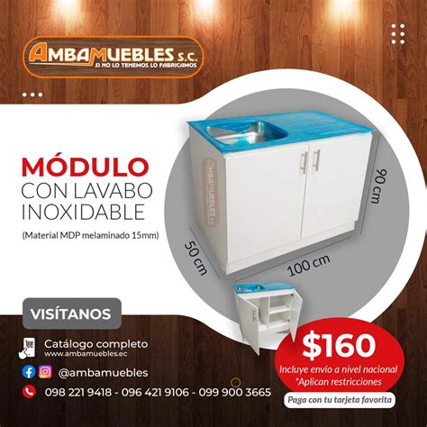 Módulo Con Lavabo Inoxidable Ambamuebles
