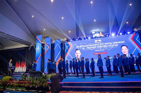 Pelantikan Pengurus Dpc Partai Demokrat Se Sumatera Selatan Antara Foto