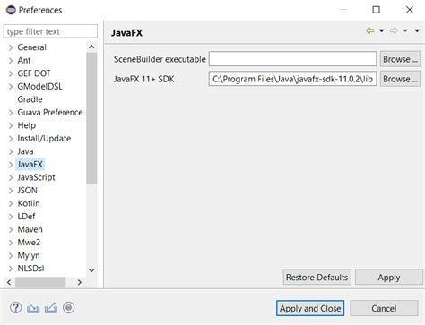 After Eight How To Set Up Eclipse Tool Development With Openjdk Gef And Openjfx For Newer