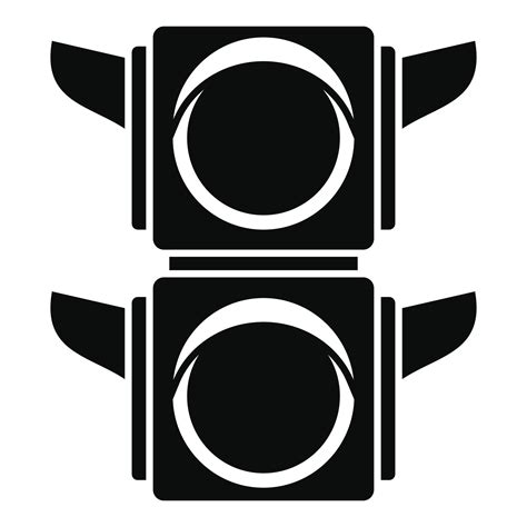 Pedestrian Traffic Lights Icon Simple Style 14428553 Vector Art At
