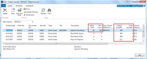 Total Cost Allocation For Multiple Outputs In Microsoft Dynamics Nav