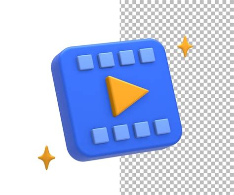 Premium Psd 3d Rendering Of Blue Yellow Live Online Streaming Video Side For Ui Ux Web Mobile