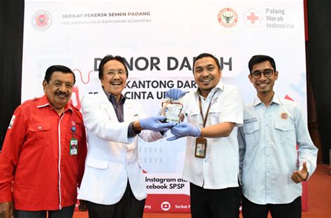 Ratusan Karyawan Semen Padang Group Antusias Ikut Donor 349 Kantong