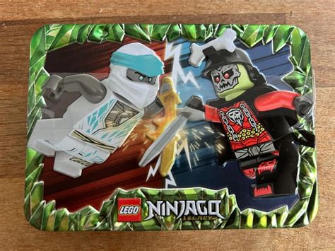 Lego Ninjago Special Edition Collector Tin Zane Vs Bone King Set Picclick Uk