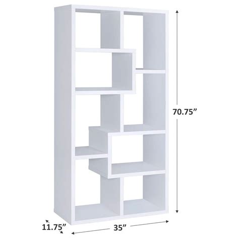 Living Essentials Multiple Cubed Rectangular Bookshelf In White