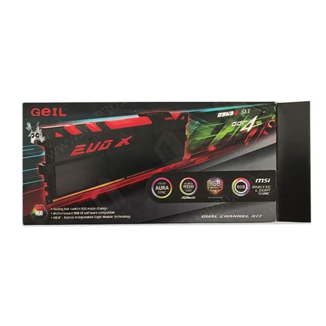 رم گیل Geil Evo X Rgb 16gb 8gbx2 Ddr4 3200mhz شناسنامه کالا