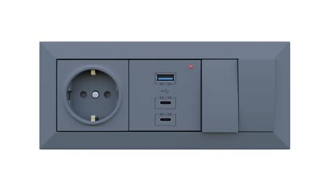 Socket USB AC And Keys D Model TurboSquid