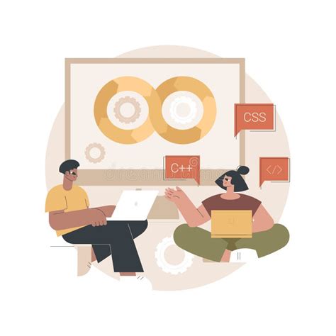 DevOps Team Abstract Concept Vector Illustration Stock Vector Illustration Of Integrated