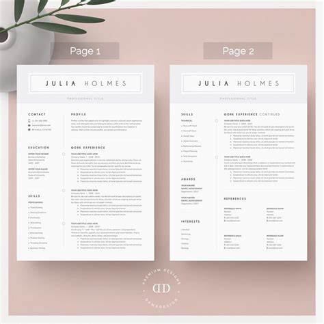 Resume Template And Cover Letter Resume Cover Letter Template Resume