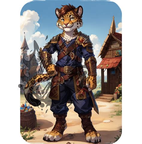 Anthro Leopard Image Digital Download Hd Image Unique Concept Art