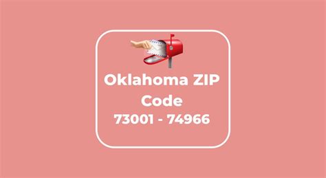 List Of Oklahoma Zip Codes And Cities